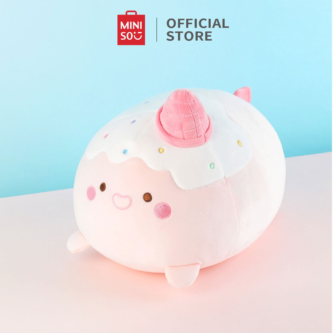 Miniso Stuffed Bolster Pillow Cute Soft Plush Toys Stuffed Plush Toys ...