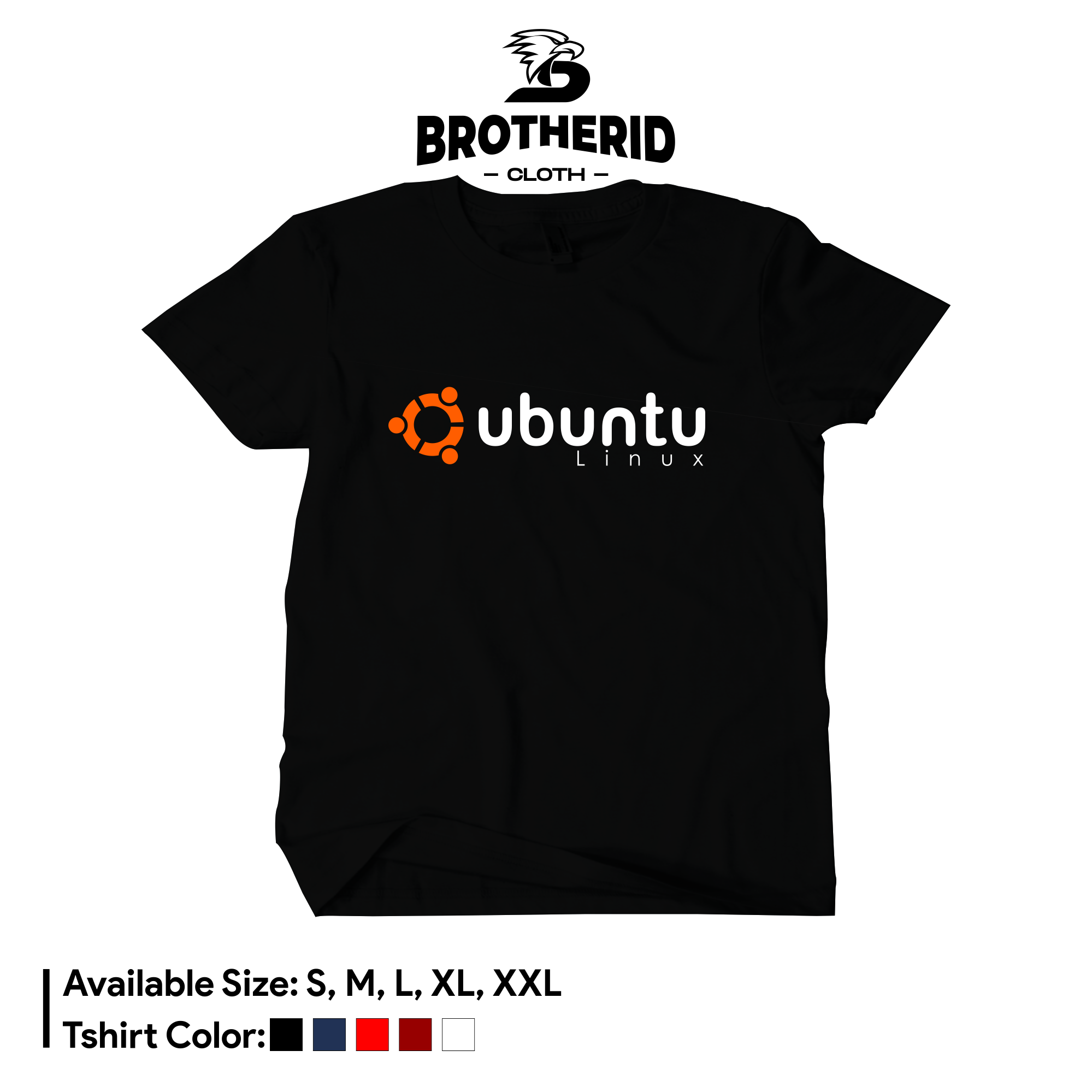 Ubuntu Linux Logo 1 T-shirt IT Distro Shirt Web Programmer Geek Combed ...