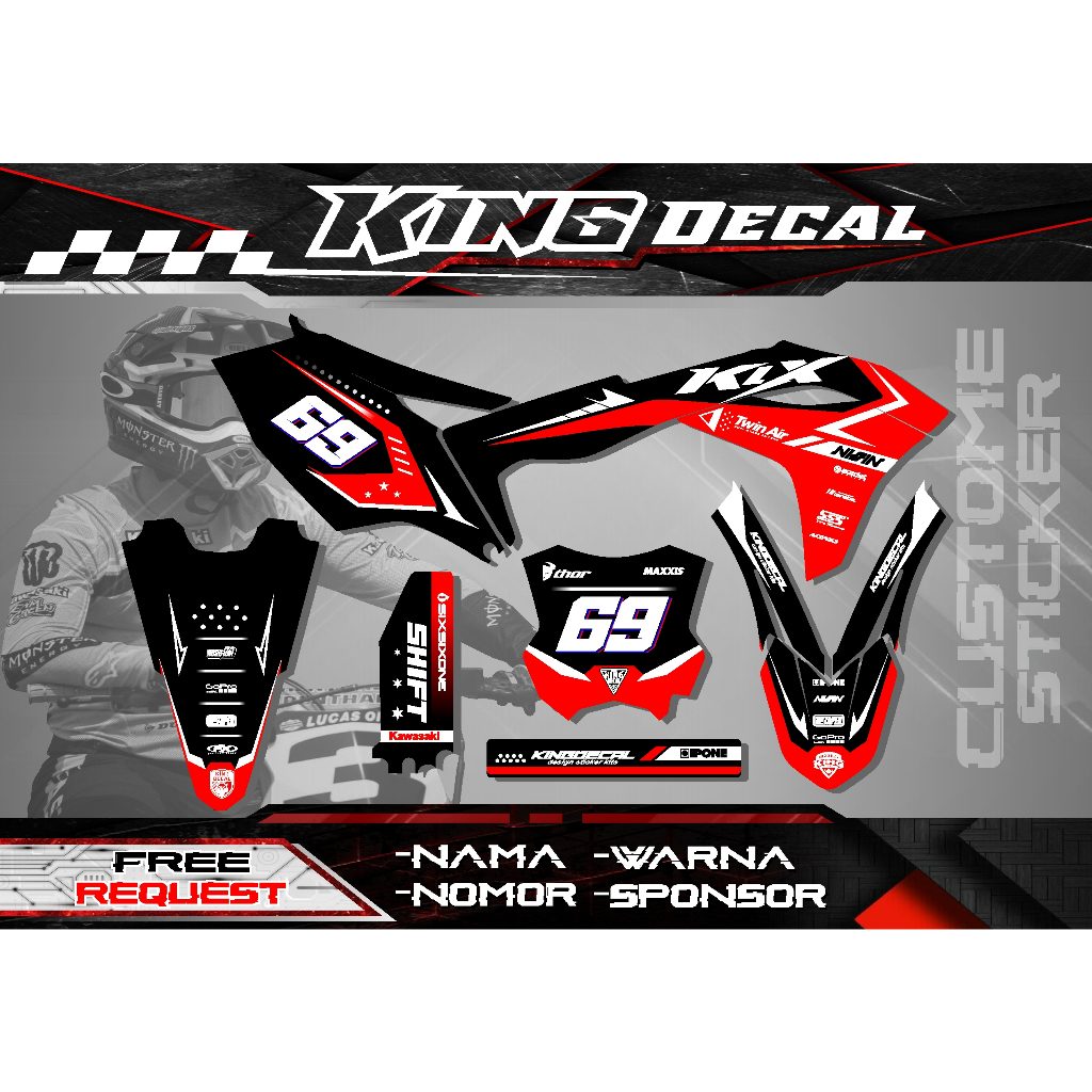 Decal STICKER KX 250 DECAL KX 450 DECAL STICKER KXF 250 DECAL KXF 450 ...