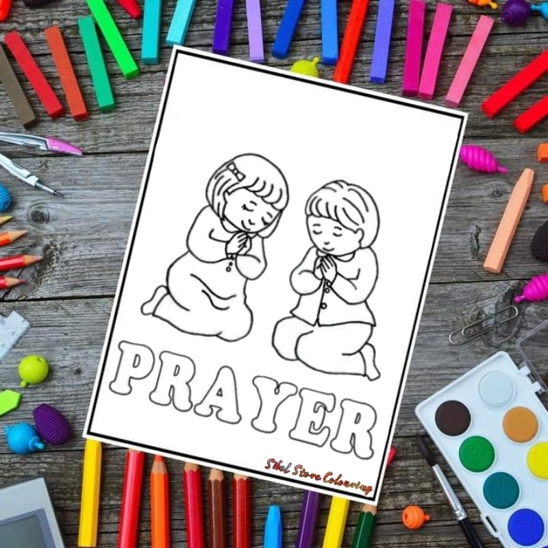 Sunday School Theme Children's Coloring Paper II / Sunday School ...