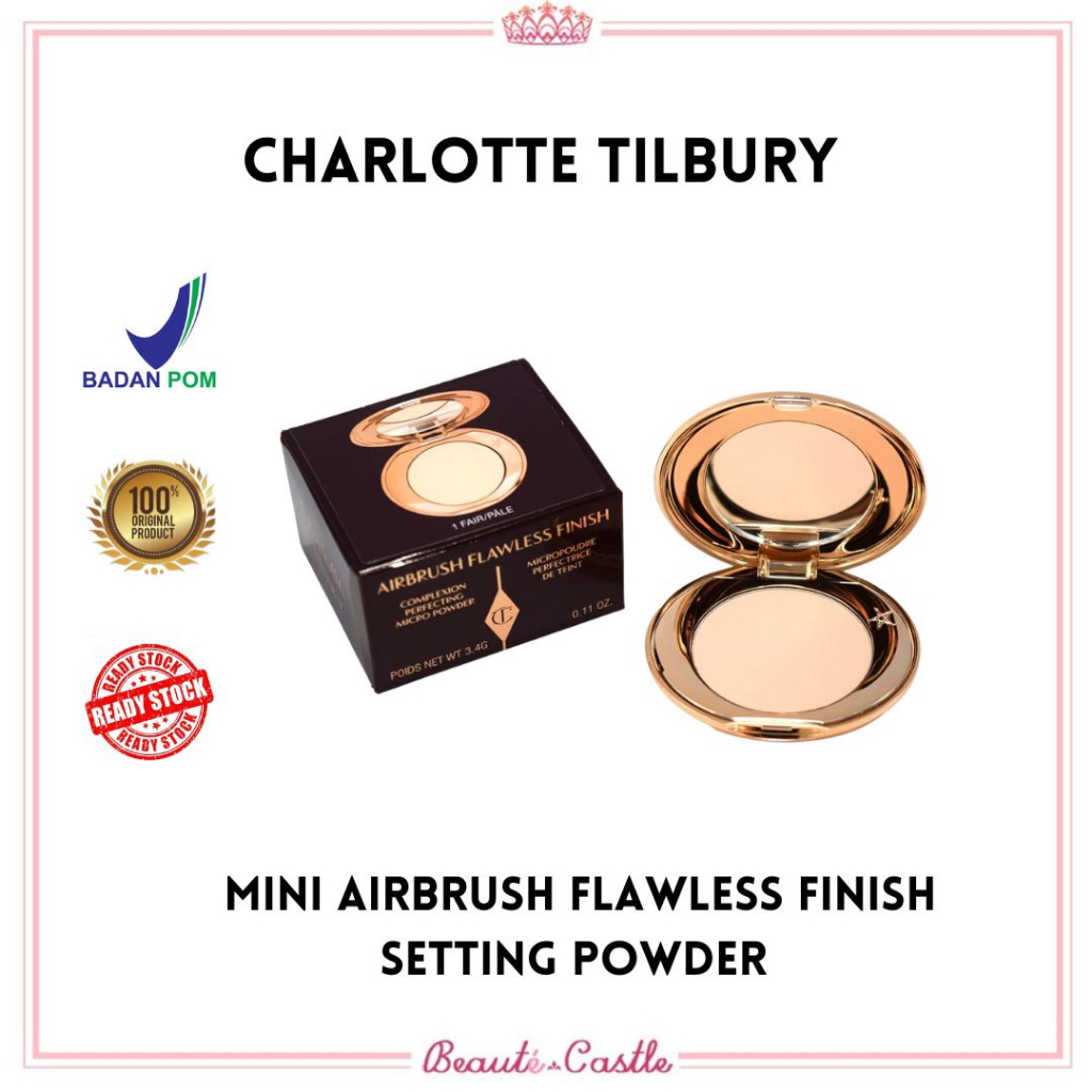 Charlotte Tilbury Mini Airbrush Flawless Finish Setting Pressed Compact ...
