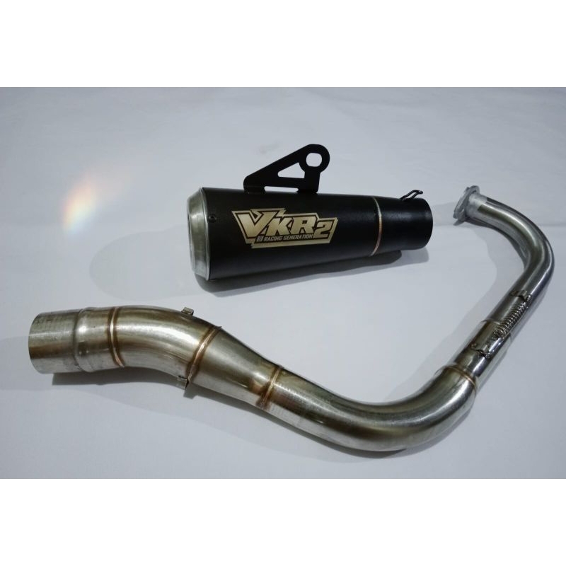HITAM Exhaust racing beat karbu / fi / vario 110 / scoopy karbu drag ...