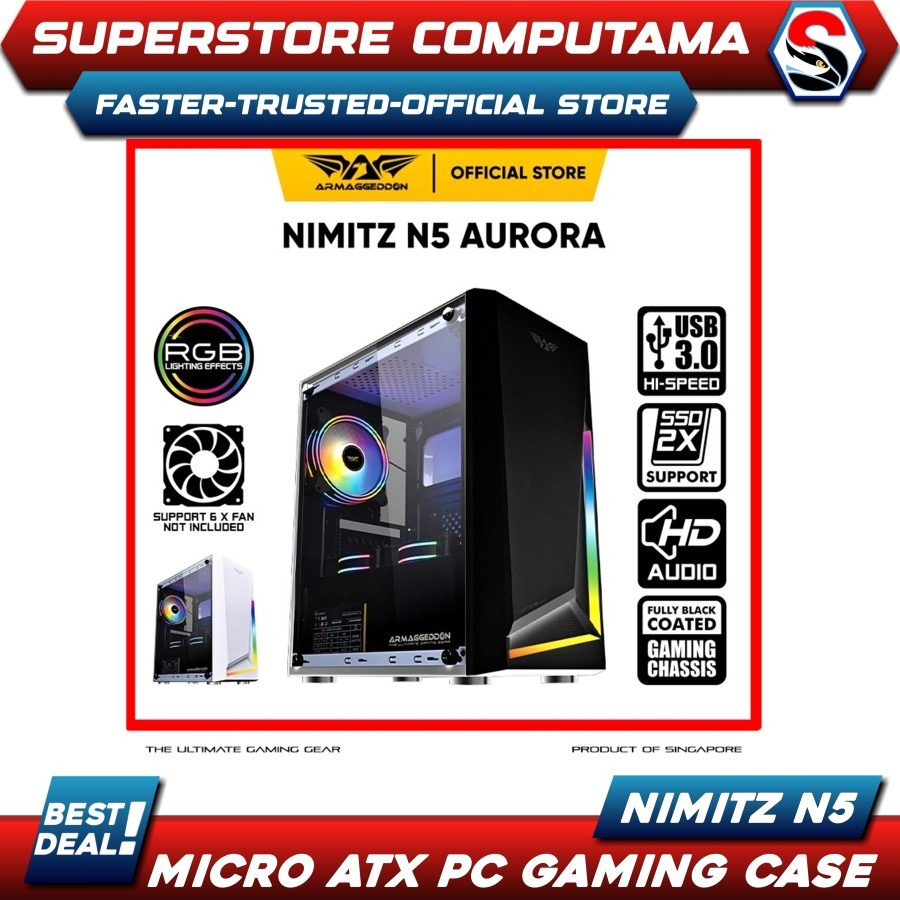 Armaggeddon Nimitz N5 Aurora Micro ATX | Shopee Malaysia