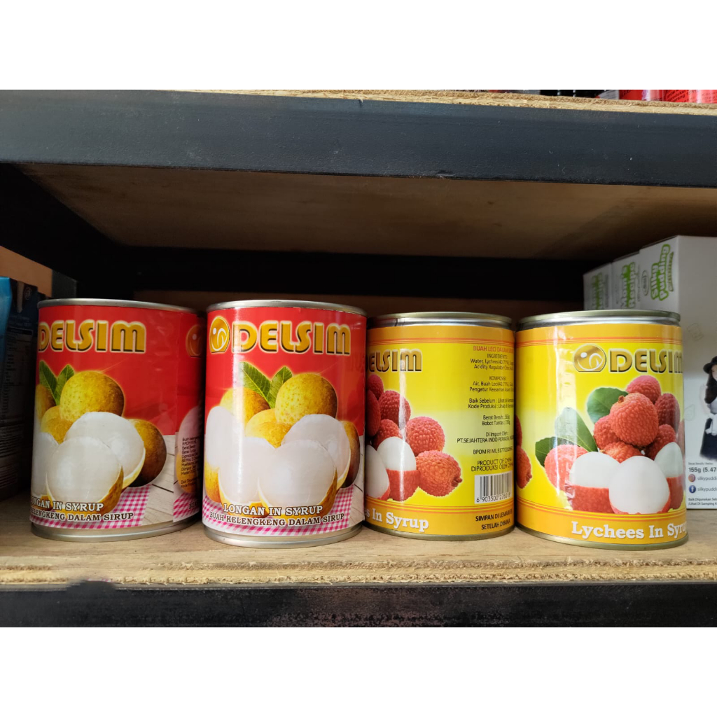 Delsim Longan And lychee In Syrup 565 Grams | Shopee Malaysia