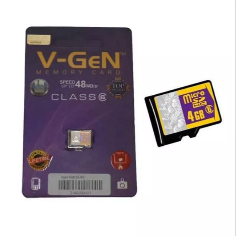 MMC V-GEN Class 6/ Memory V-Gen Class 6 / V-Gen Class 6 Memory Card ...
