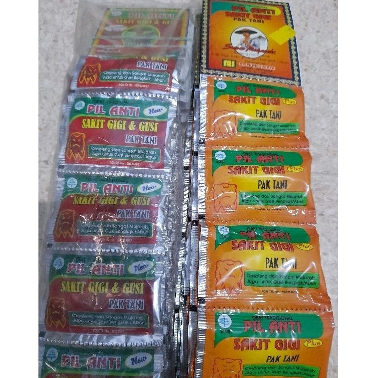 Pak tani Toothache And Swelling Gum Contents 12 Sachets | Shopee Malaysia