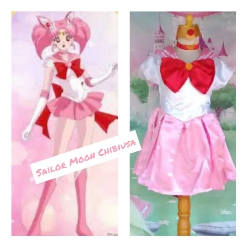 Sailormoon Pink Chibiusa Sailor Moon Chibiusa Anime Costume | Shopee ...
