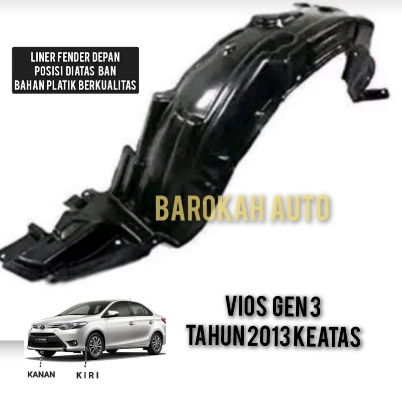 Liner fender list Front fender list vios 2013 And Above gen 3 The Price ...
