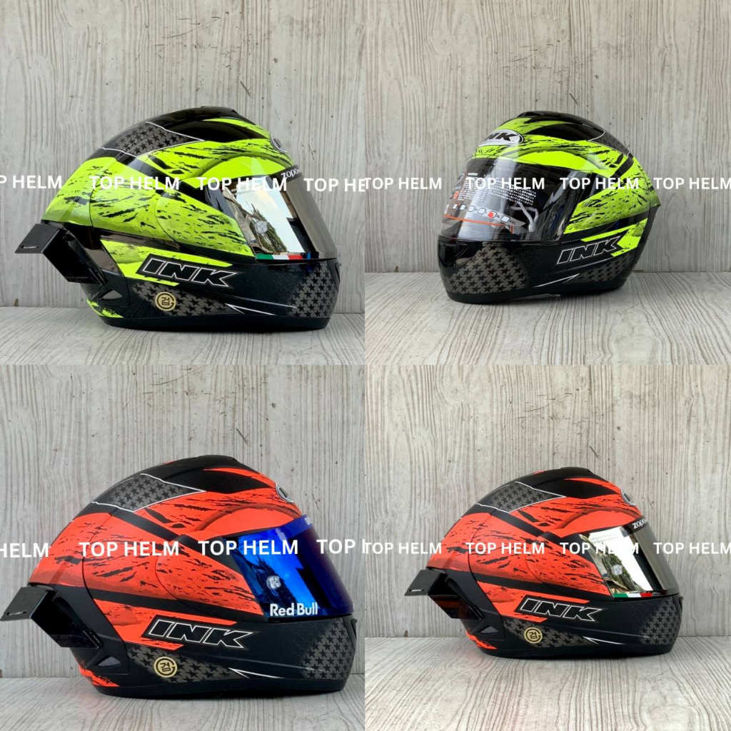Ink CL MAX HELMET MOTIF 7 \INK FULL FACE | Shopee Malaysia