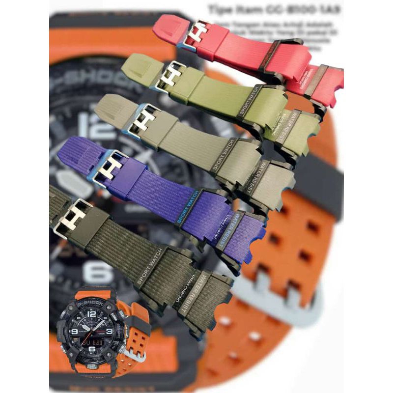Casio G-Shock mudmaster GG-B 100 double time GG B100 watch strap ...