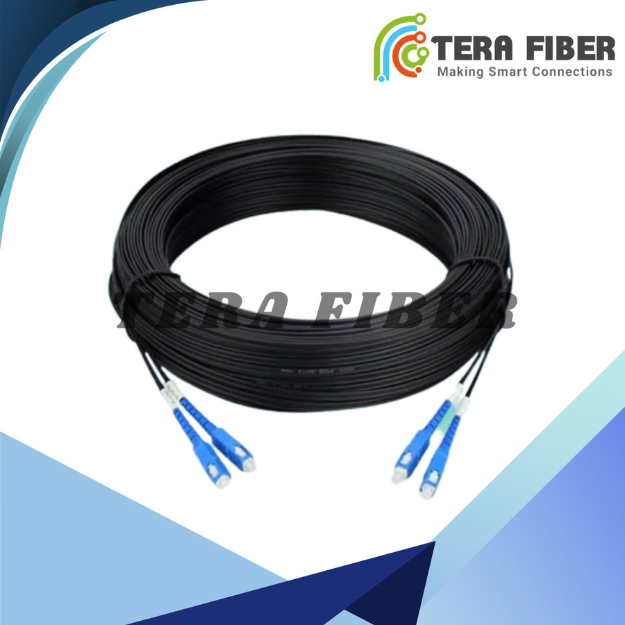 Precon 2 core 100m dropcore ftth cable complete with connector | Shopee ...