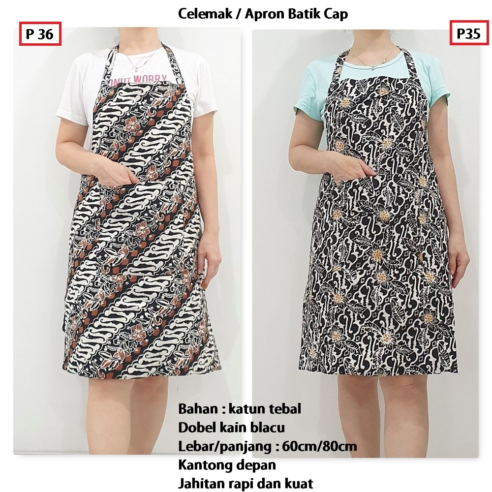 Batik CAP APRON THICK BATIK CAP APRON | Shopee Malaysia