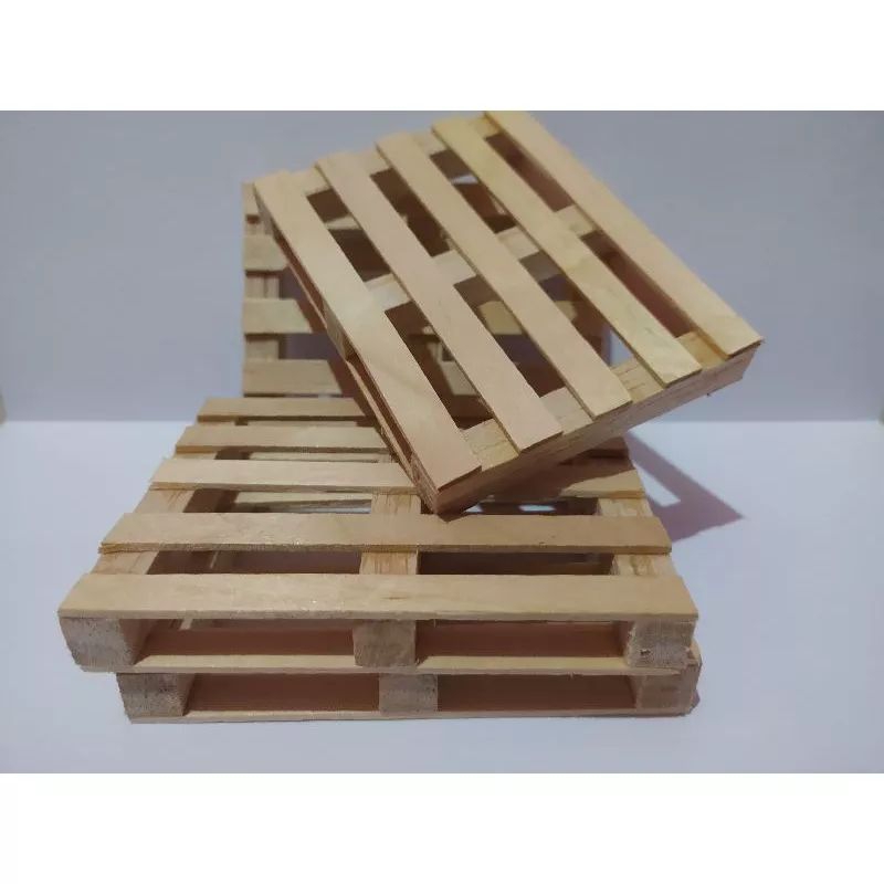 KAYU Miniature Wooden Pallet Scale 1: 12 ACTION Figure BIORAMA Wooden ...