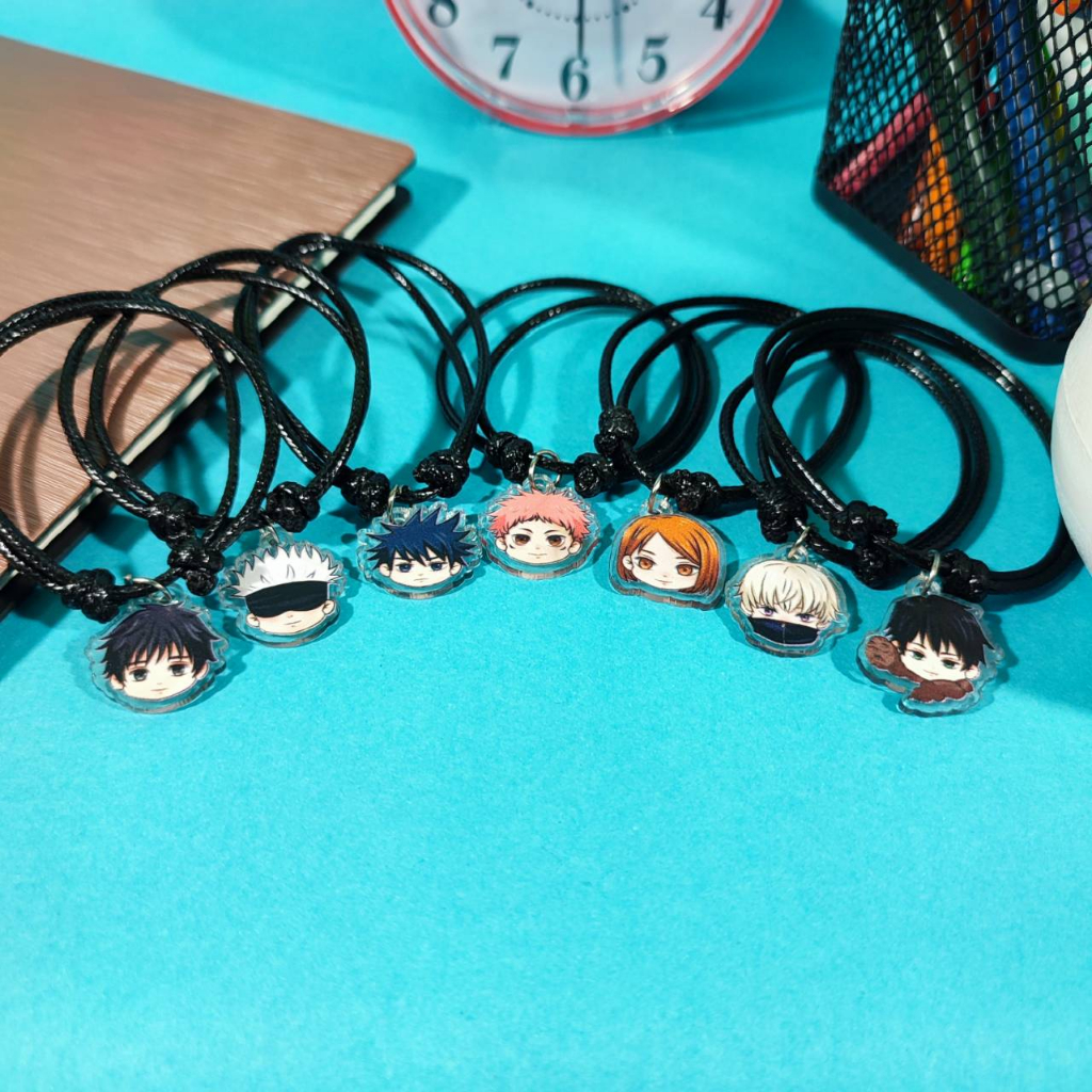 GANTUNGAN Jujutsu Kaisen Anime Bracelet - Single Charm Strap Bracelet ...