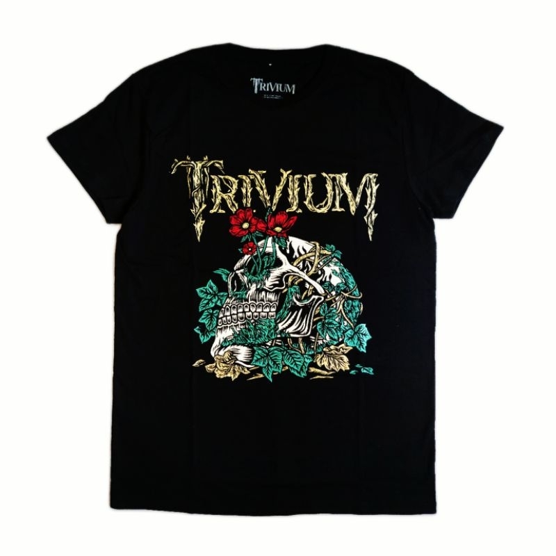 Trivium - SKELLY FLOWER - OFFICIAL TSHIRT (M) | Shopee Malaysia