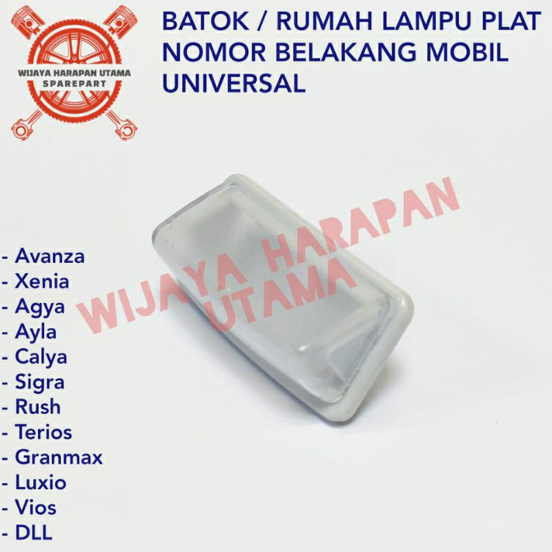 Toyota Universal Car Rear Number Plate Light Housing Shell Casing ...