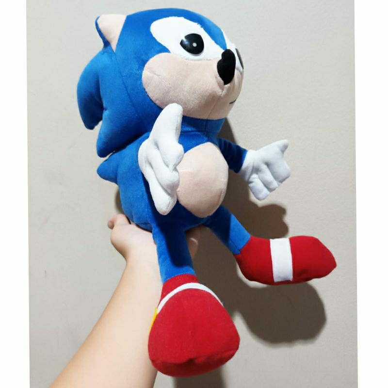 MERAH Sonic Cartoon Character Doll the Hedgehog Mascot Sega Blue Red ...