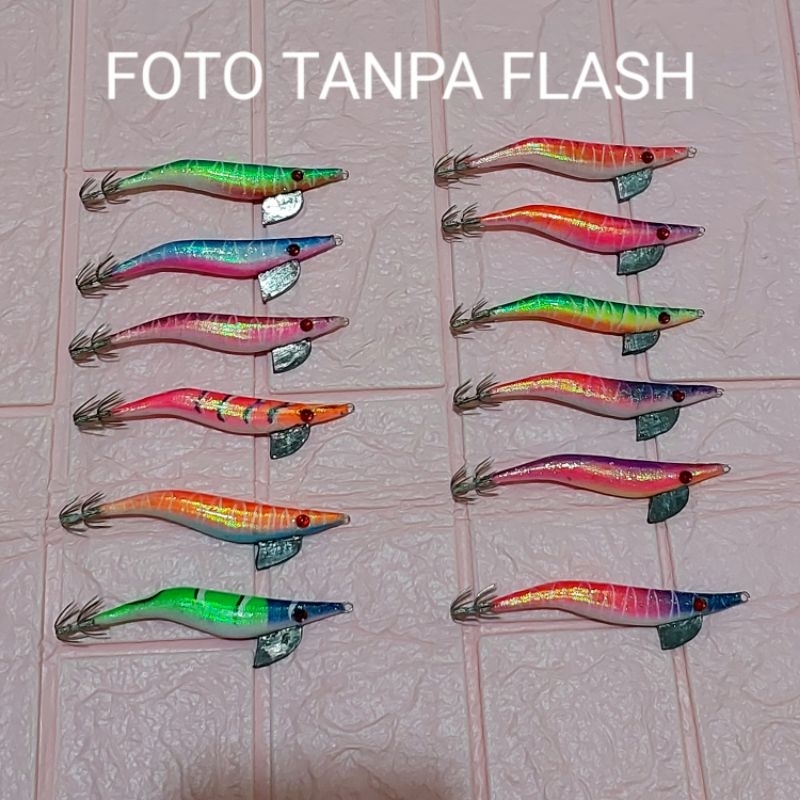 KAYU Squid Fishing Bait 9 cm - Egi Wooden Material - Egi Handmade ...