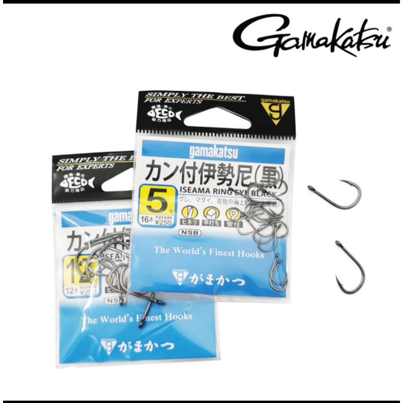 Hook Gamakatsu Iseama Ring Eye Black/ Original made in Japan | Shopee Malaysia