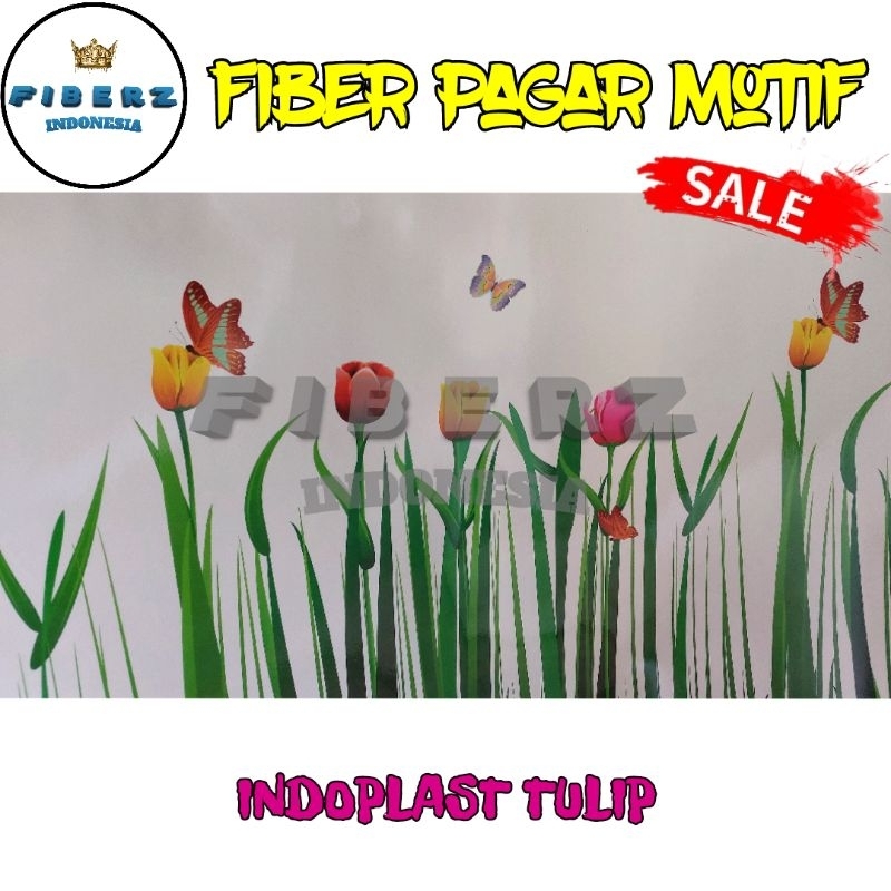 Indoplast - Meter Tulip Motif Plastic Fiber Fence Cover | Shopee Malaysia