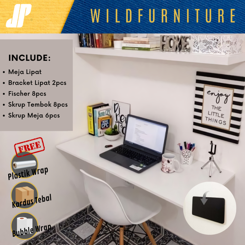 SIKU Minimalist Study Table/Wall Folding Table/Wall Table/Wall Mounted ...