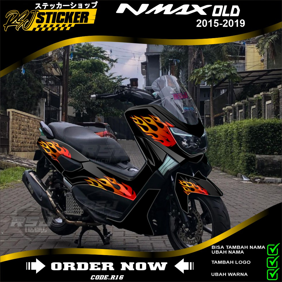 Decal Sticker Yamaha Nmax old 2016 2017 2018 2019 Full Body FullBlok ...
