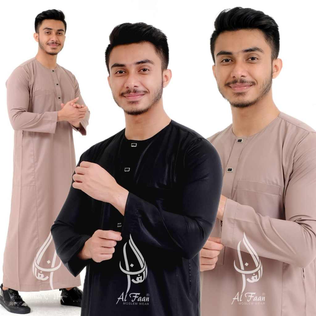 HITAM PUTIH Longlegs Slimfit Robes muslim Men's Robes muslim Robes ...