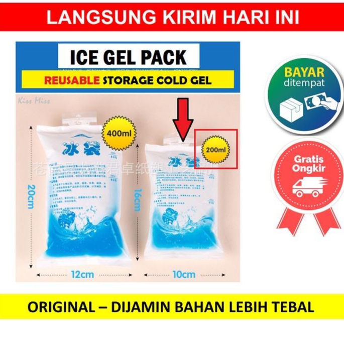 Blue Ice Gel Pack Dry Ice 200Ml | Shopee Malaysia