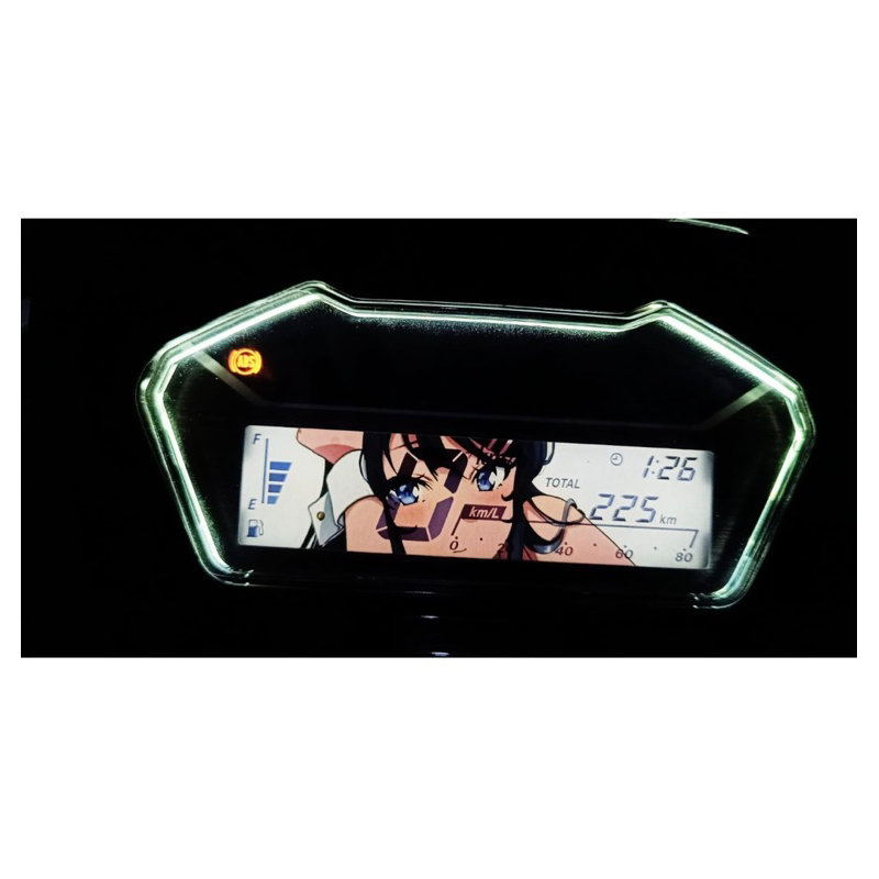 Custome Honda new vario 125/150/160 LCD Speedometer anime sticker ...