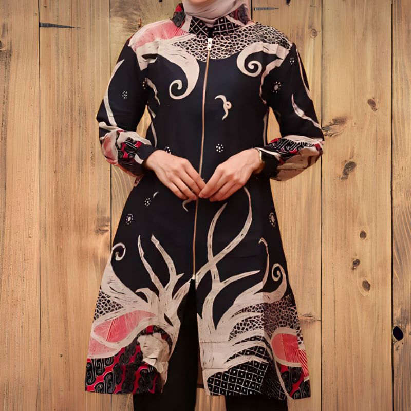 HITAM Tunic batik oyot Sogan original arta batik super exclusive batik ...