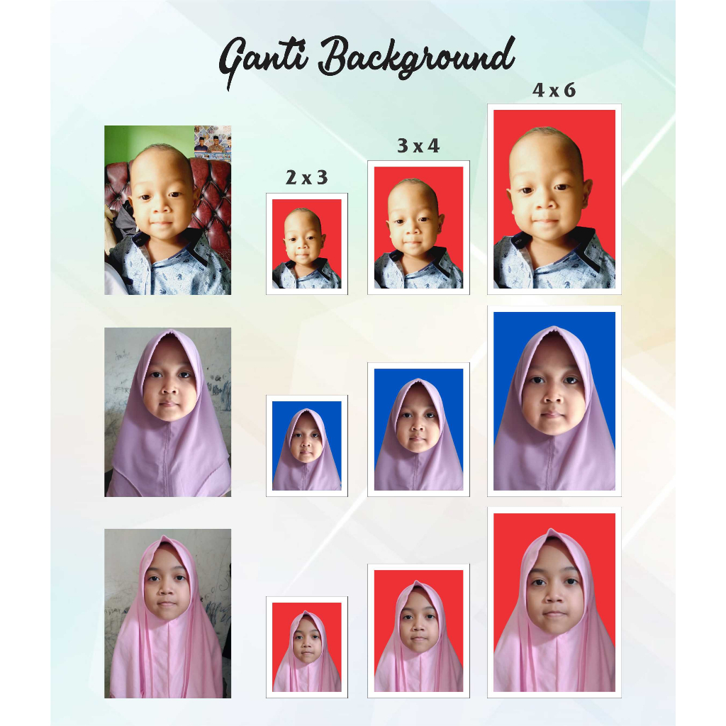 Print photos 2x3/3x4/4x6/change background | Shopee Malaysia