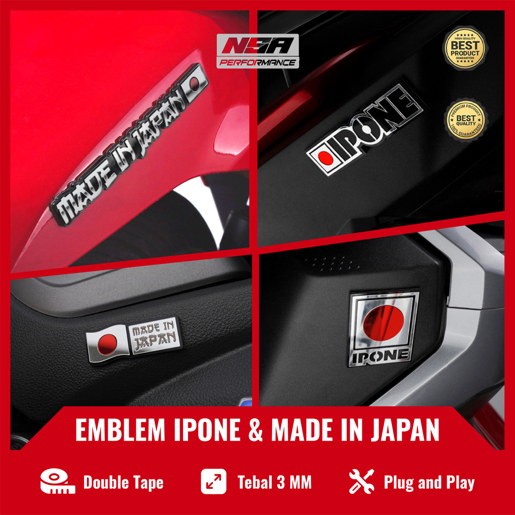 NSA 1PCS EMBLEM MADE IN JAPAN LOGO MADE IN JAPAN IPONE EMBLEM ...