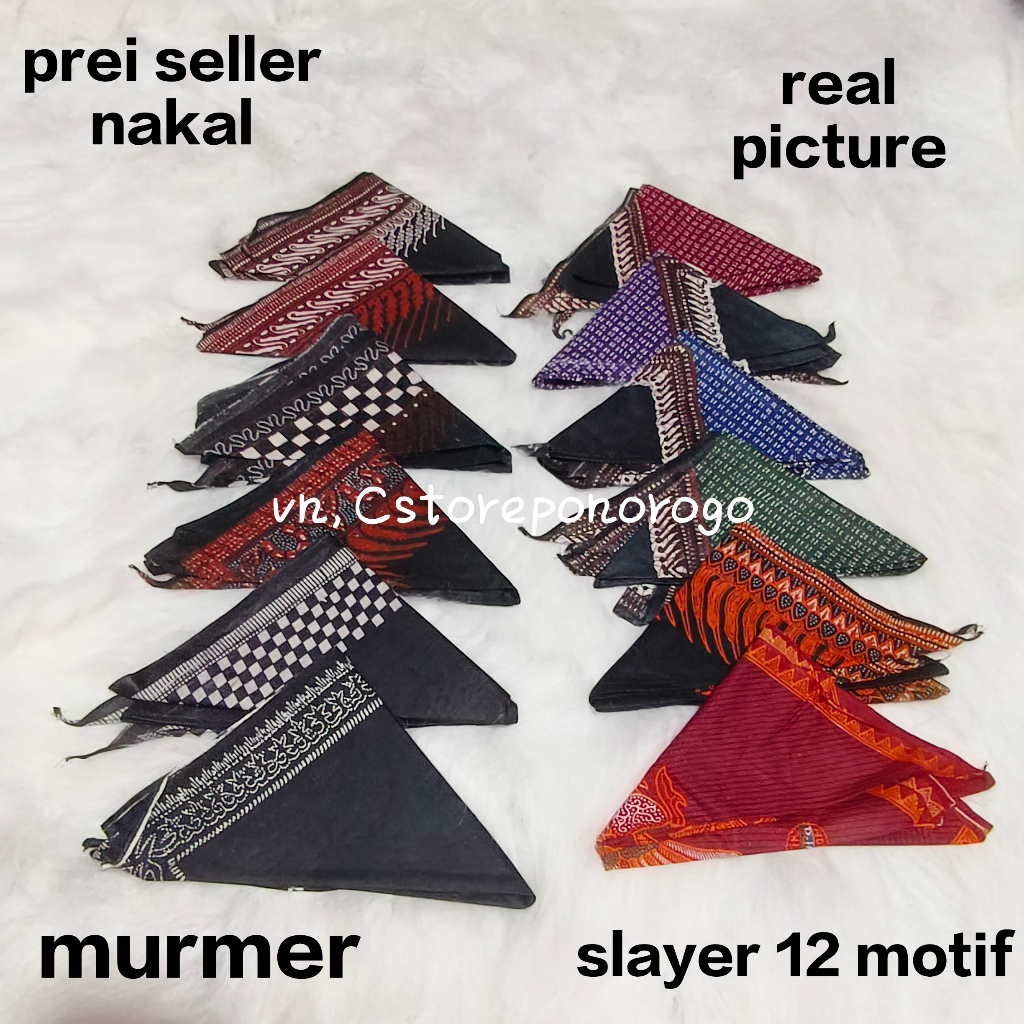 12-motive Ordinary Triangle Pashmina/Javanese Pashmina/Javanese ...