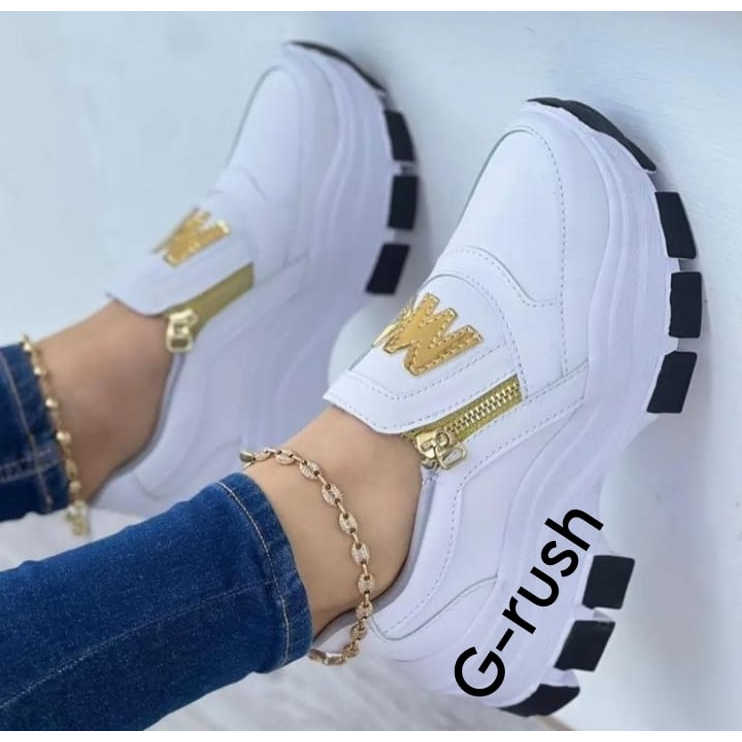 Grush - Women's Shoes SLIP ON SNEAKERS Street Casual Contemporary UB 05 ...