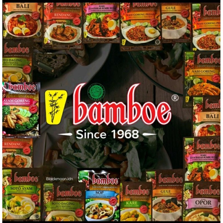 Bamboe kitchen spices, all variants of rawon rendang, balado, fried ...