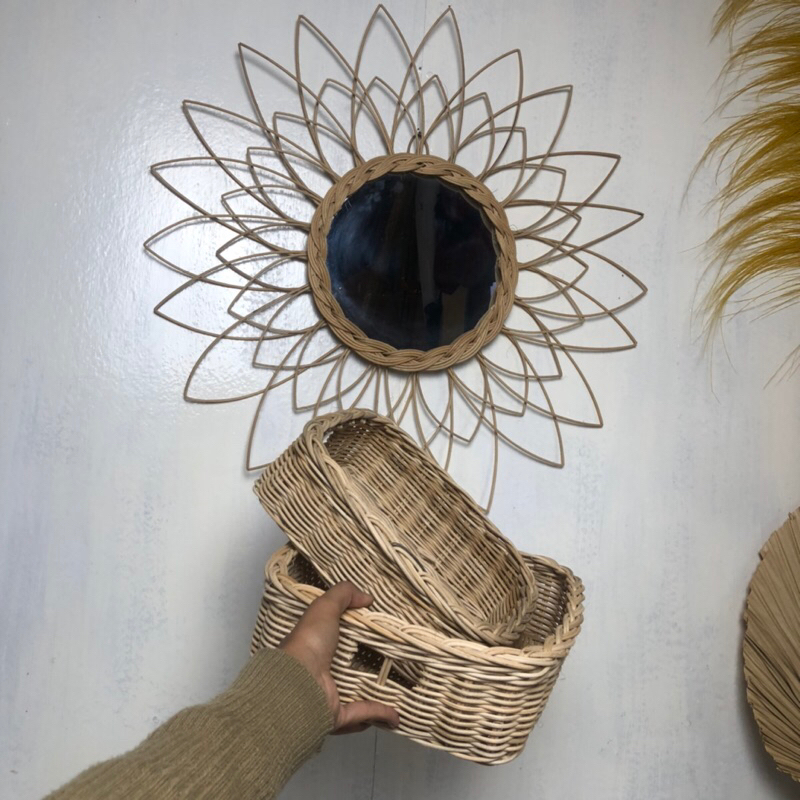 Set of rattan glass and rattan roof | Shopee Malaysia