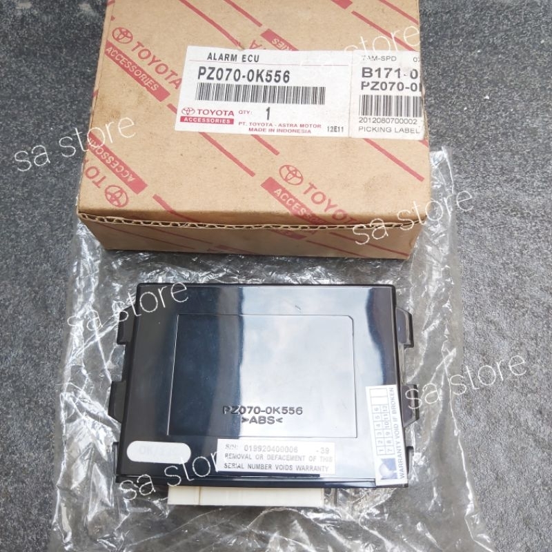 Ecu alarm - original Toyota Fortuner Innova PZ070-0K556 alarm module ...