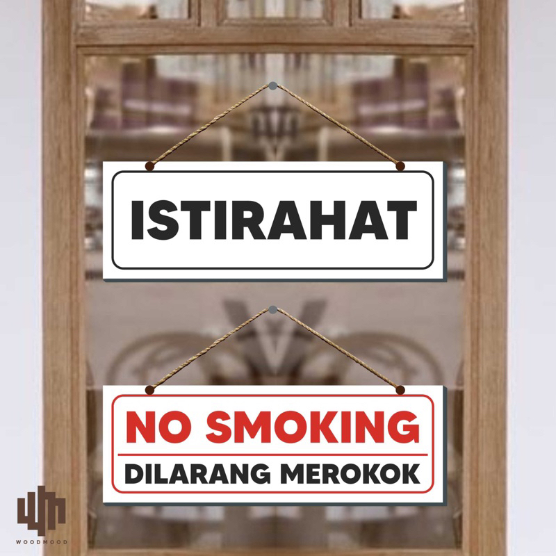Door Writing/ Rest Sign/ No Smoking/ Praying/ Warning Sign | Shopee ...