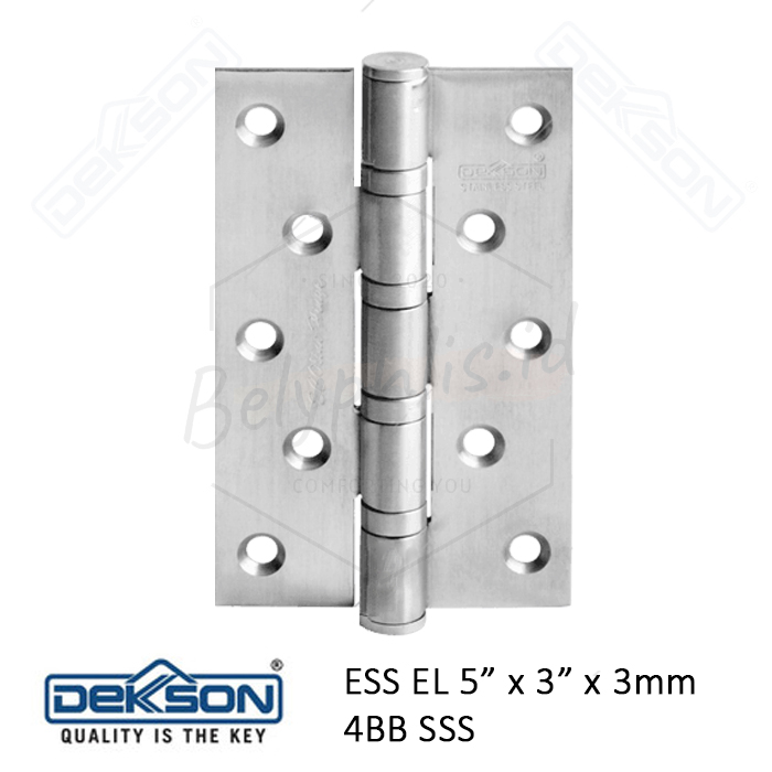 Ess EL 5X3X3MM 4BB SSS | Dekkson Hinges | Stainless Steel | Eco Line ...