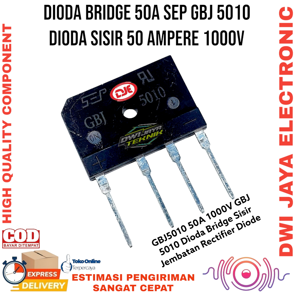 Gbj 5010 DIODE 50A 1000V COMB DIODE | Shopee Malaysia