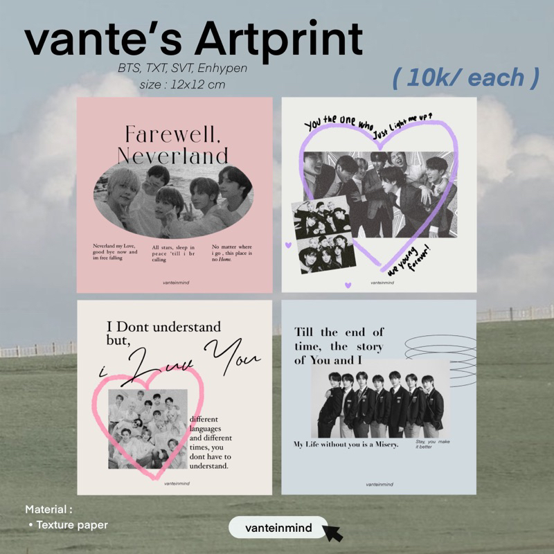Artprint BTS / TXT / ENHYPEN / SVT | Shopee Malaysia