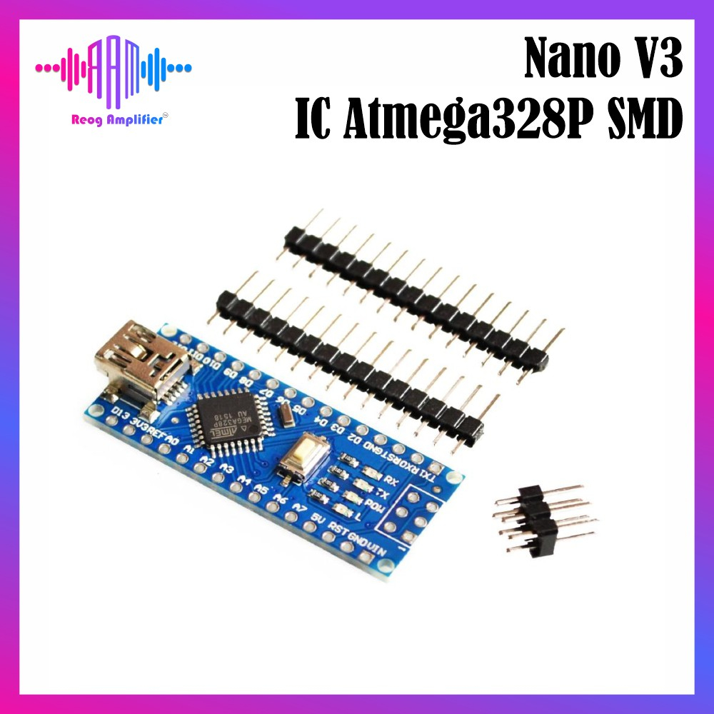 Arduino Nano V30 Ch340 Compatible Board Atmega328 Microcontroller 7732