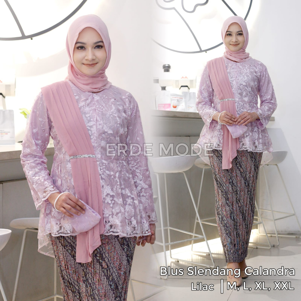 [Raya 2024] Tunic blouse Kebaya aurora Shawl Kebaya modern Invitation ...