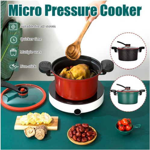 Texania Pressure Cooker 3.5 L Color Pressure Pot Non-Stick Multipurpose ...