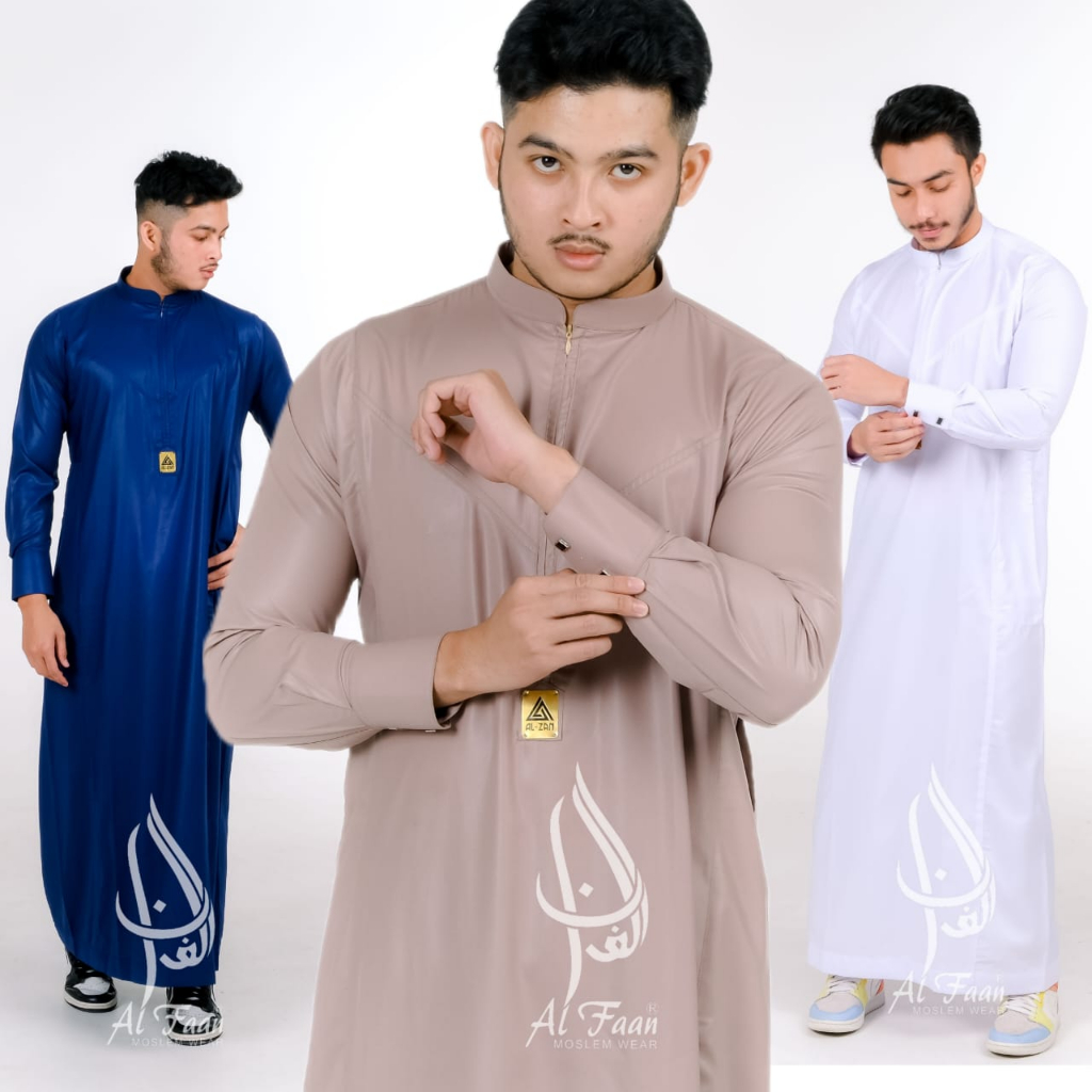Robe Gamis Men Slim Fit Brocade Robe Men muslim Men Latest model Alzan ...