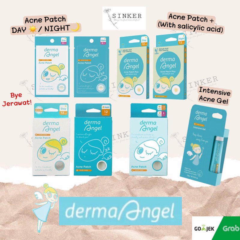 Derma Angel Acne Gel Patch Day Night Mix Sticker Acne Intensive Gel ...