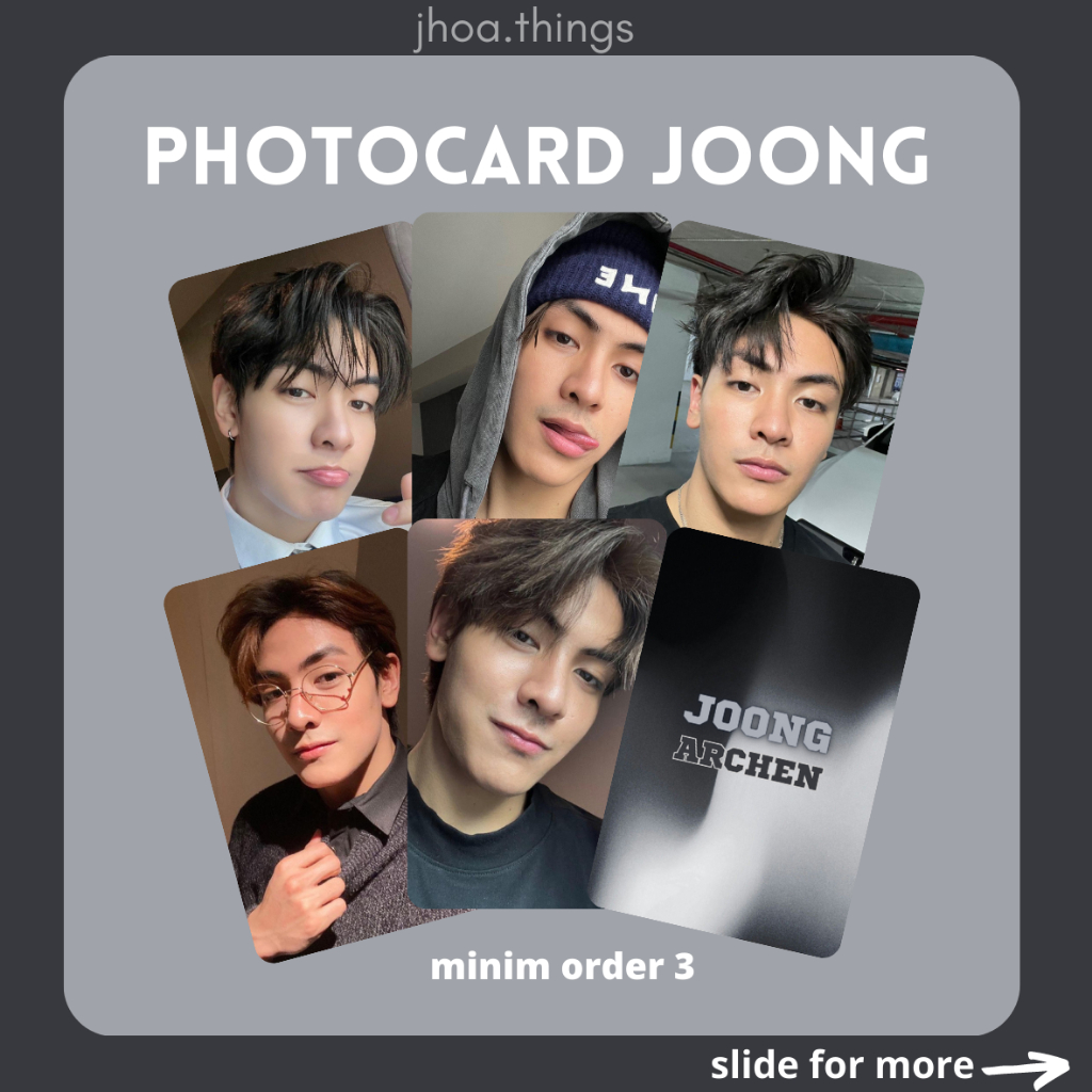 [Blessing] Photocard JOONG ARCHEN AYDIN THAI ACTOR GMMTV | Shopee Malaysia
