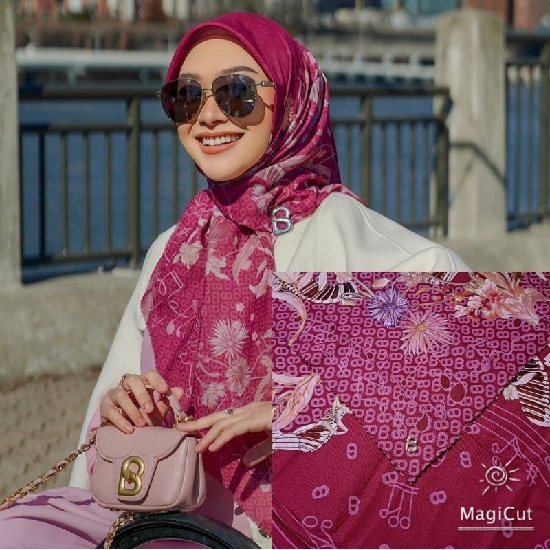 Beautiful box packaging the nada 2 series hijab semi original button ...