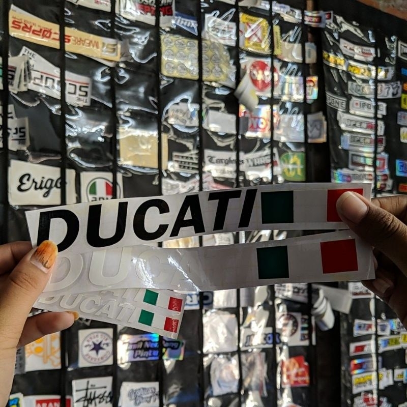 Ducati FLAG sticker, Italian Italian Italian ducati logo sticker ...
