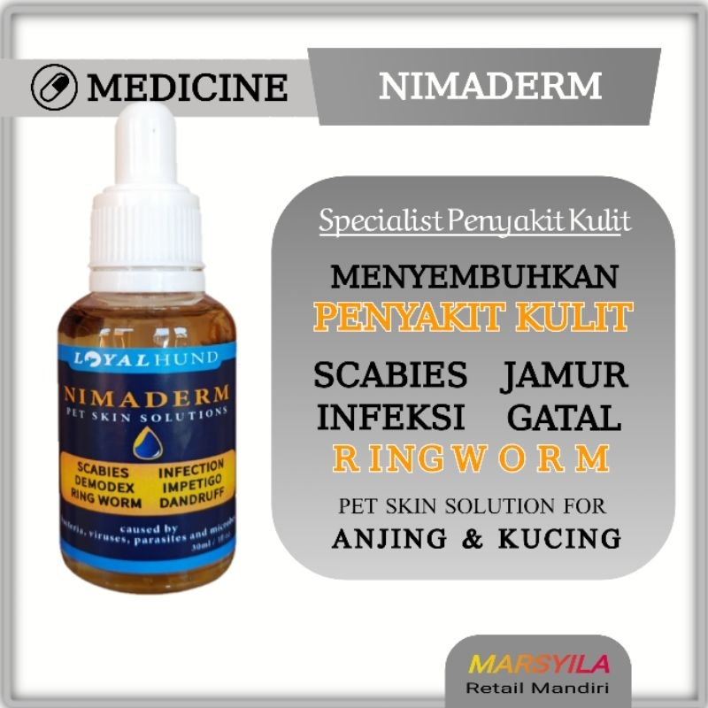 Nimaderm Animal Skin Disease Medicine for Dogs and Cats | Scabies ...